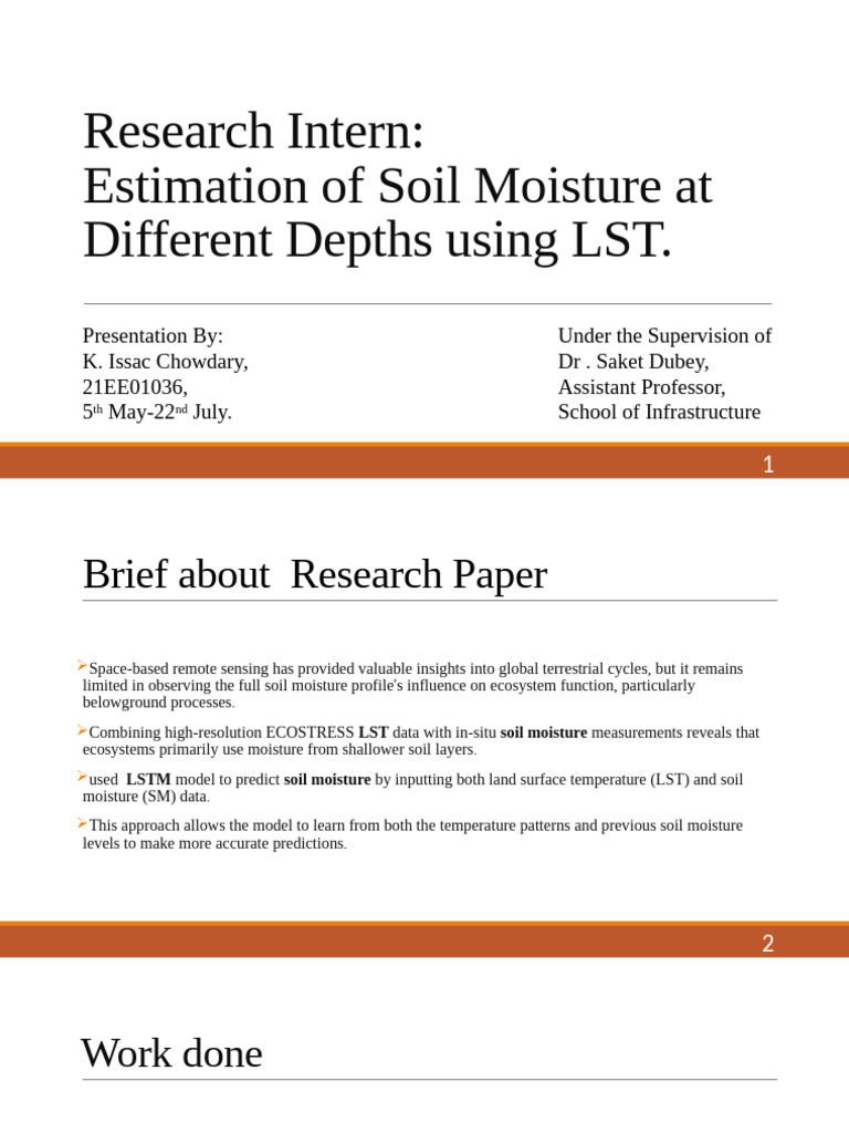ITD_ppt 21ee01036 | PDF | Soil | Applied Mathematics