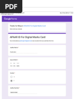 Sample Aadhaar Card Template for Education | PDF