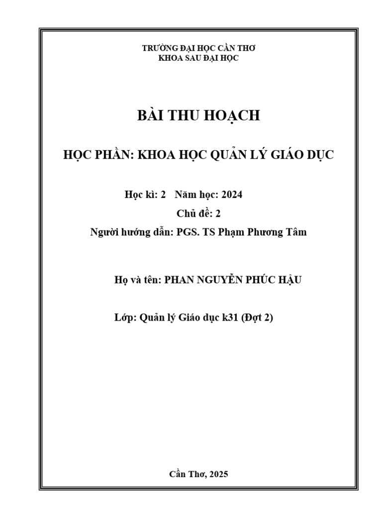 PHAN NGUYỄN PHÚC HẬU-M4824037- (SPQ611) KHQLGD | PDF