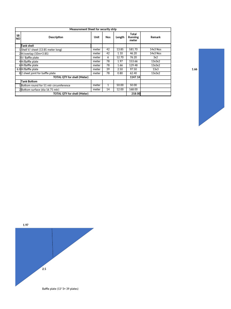 Measurment For Security Strip | PDF | Materials