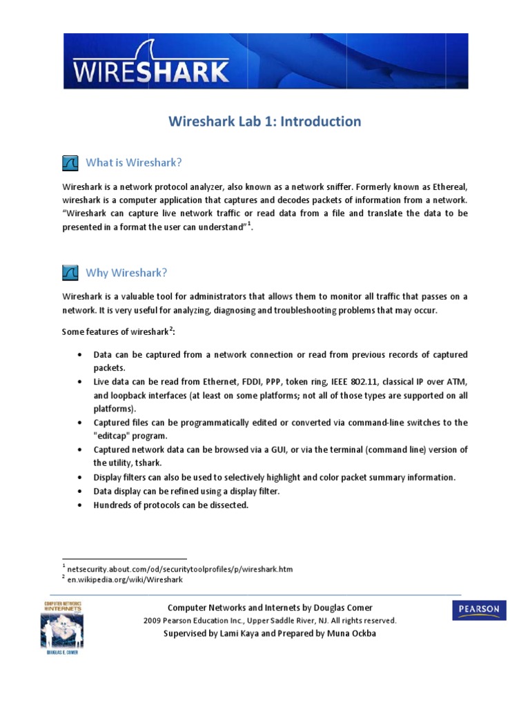 1 WireShark Introduction | PDF | Network Packet | Computer Network
