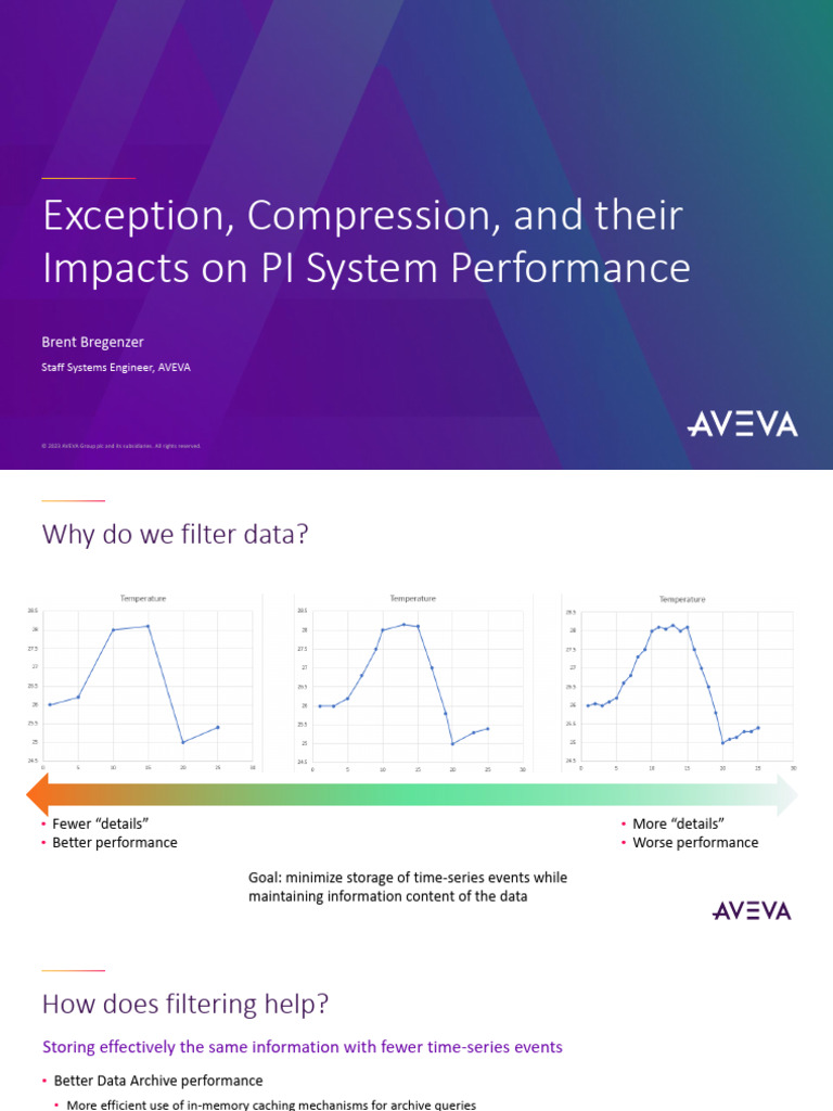 2023_AVEVA_Exception, Compression, and their Impacts on PI System Performance | PDF | Flow ...