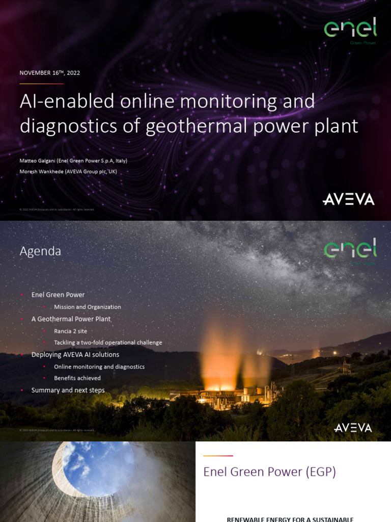 2022_ENEL_Al-enabled online monitoring and diagnostics of geothermal power plant | PDF ...