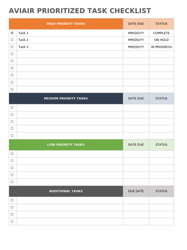 Aviair Prioritized-Task Tracker | PDF