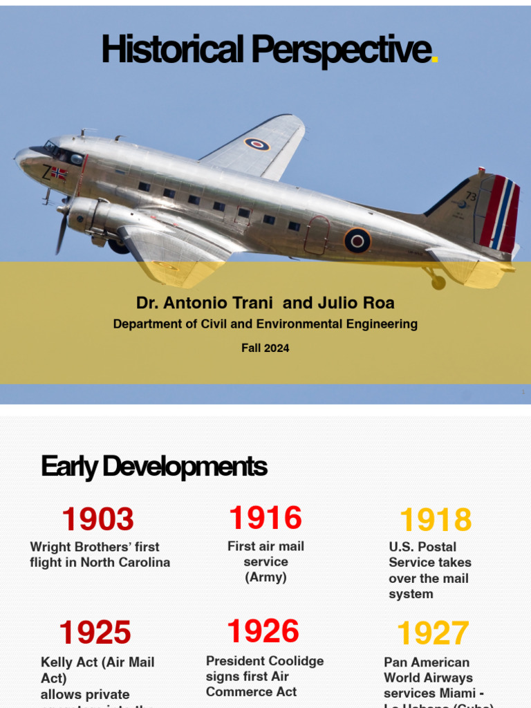 HistoricalPerspective 2024LEC1 | PDF | Airport | Federal Aviation Administration