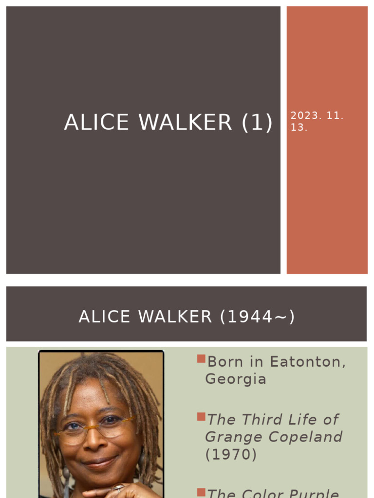 Alice Walker | PDF