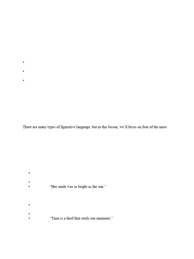 Lesson 1 Advanced Grammar Figurative Language | PDF | Metaphor | Symbols
