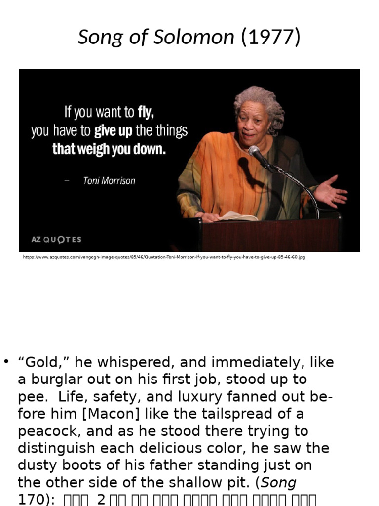 Song of Solomon Quotes | PDF