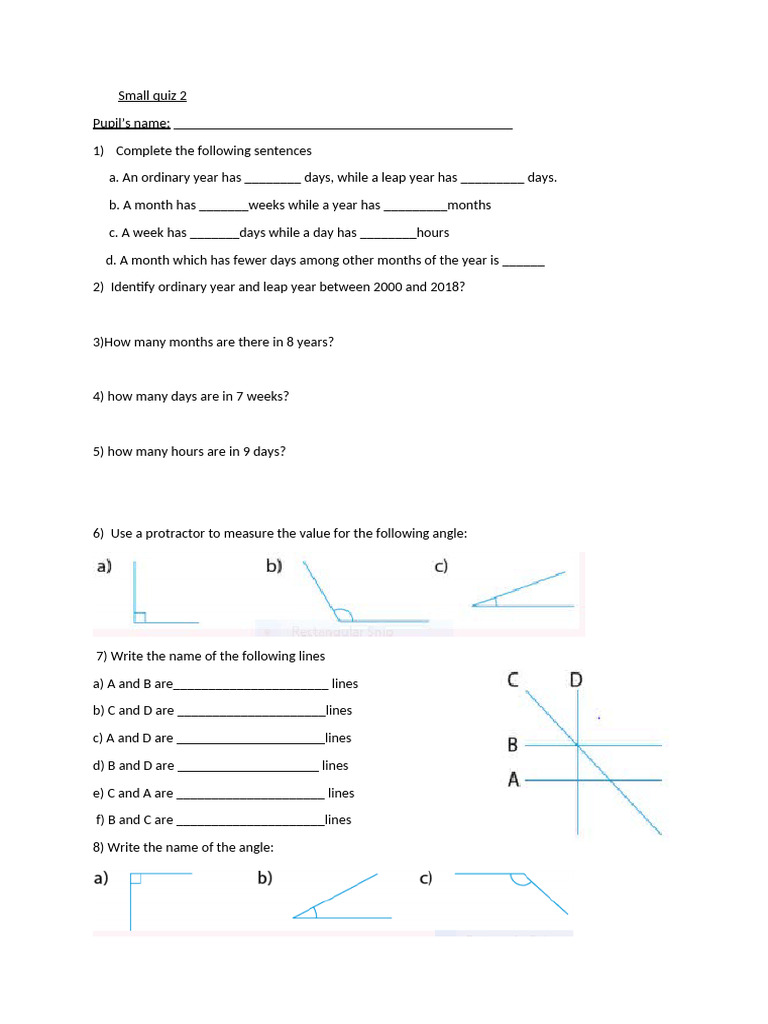 Small Quiz 2 | PDF