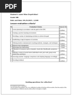 Reflection and Remarks Sample | PDF | Lesson Plan | Learning