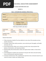 GRADE 8 SCIENCE EXAM PAPER2 3rd TERM | PDF | Chemical Elements | Proton