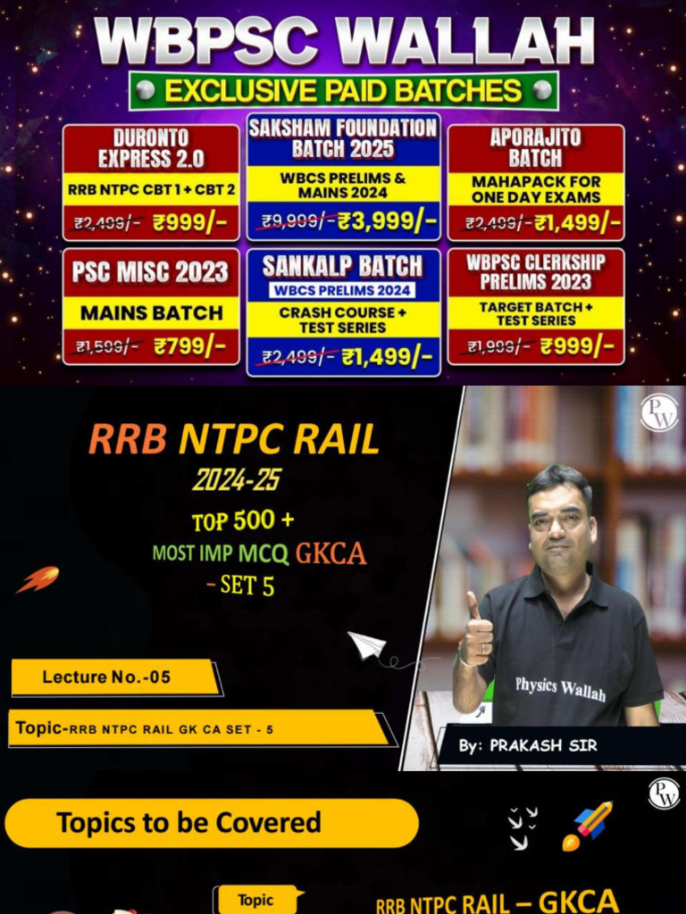 RRB NTPC Rail Set 5 | PDF