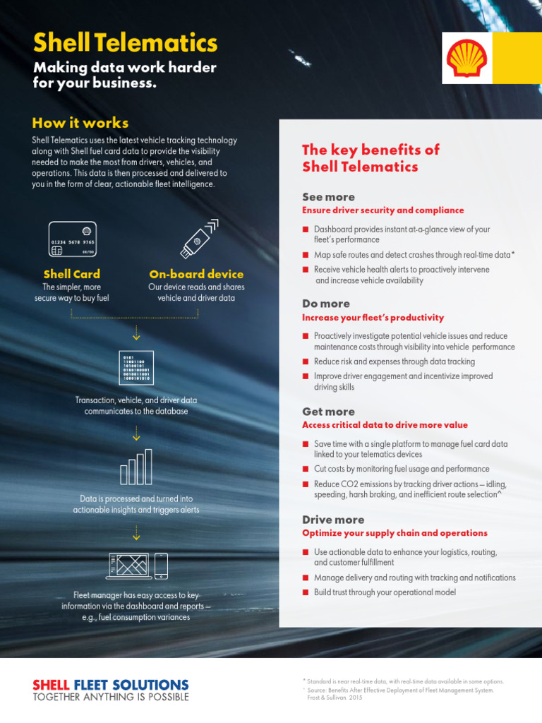 Shell Telematics: Fleet Management Insights | PDF | Fuel Economy In ...