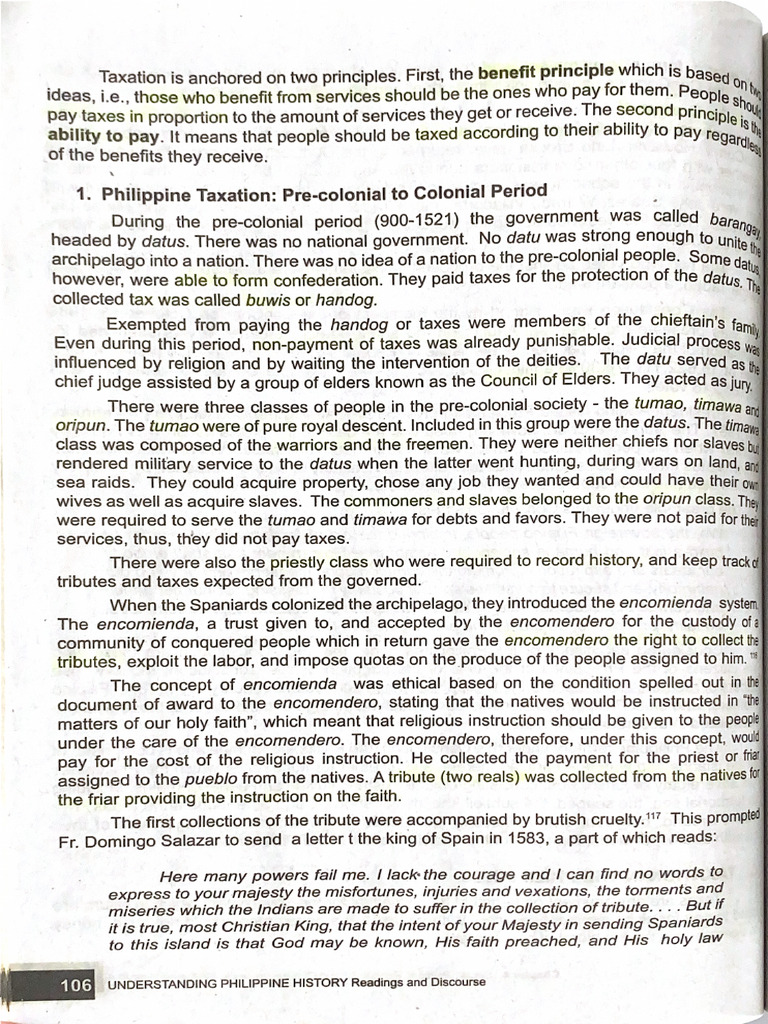 HIST 11 Taxation History | PDF