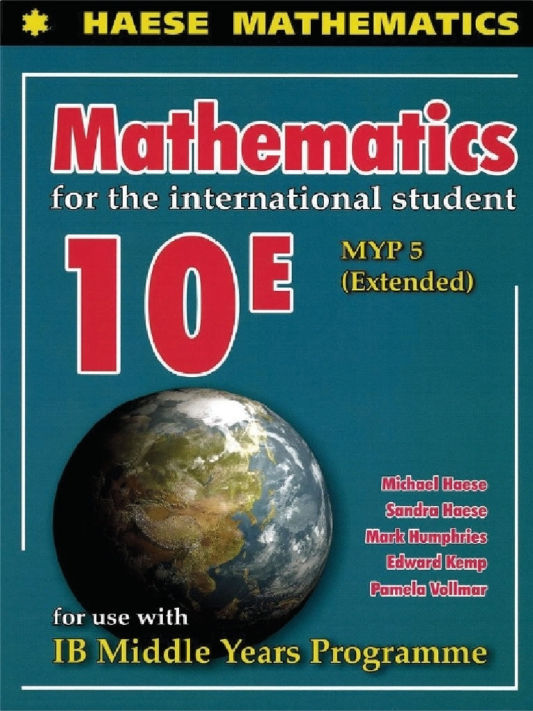 Mathematics - Mathematics 10E - MYP 5 (Extended) | PDF