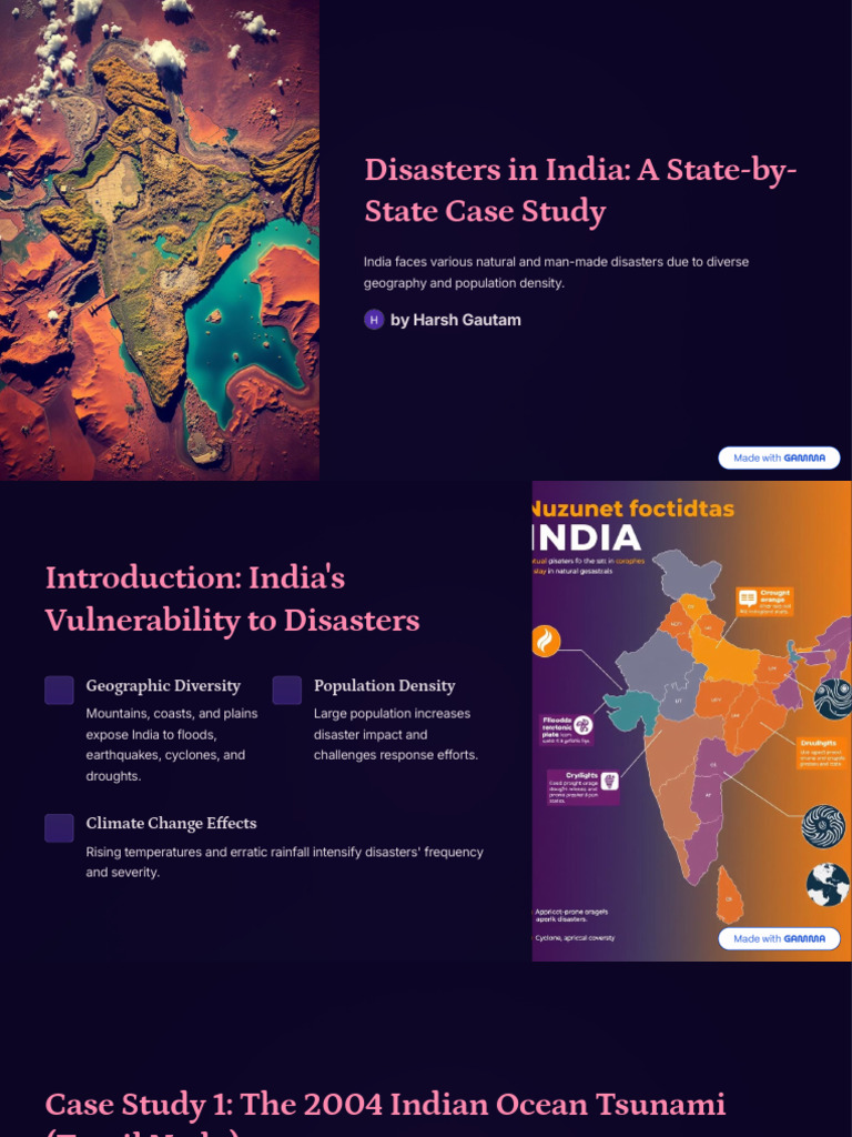 Natural Disaster Case Studies in India | PDF | Natural Disasters | Flood