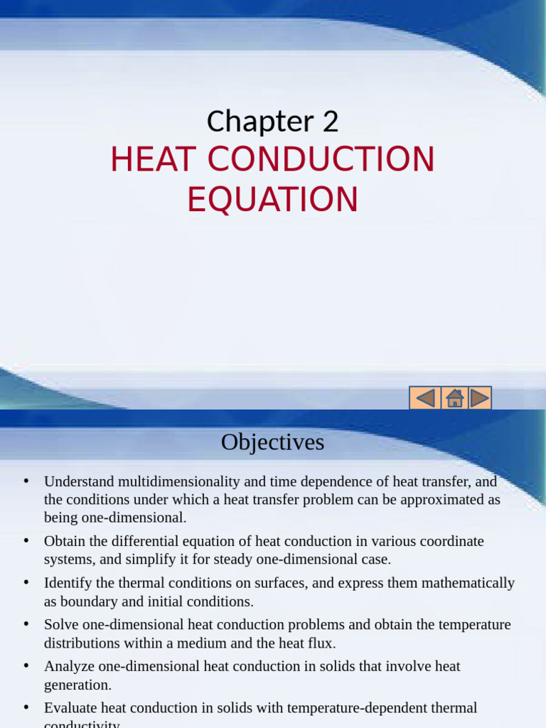 One-Dimensional Heat Conduction Analysis | PDF | Thermal Conduction ...