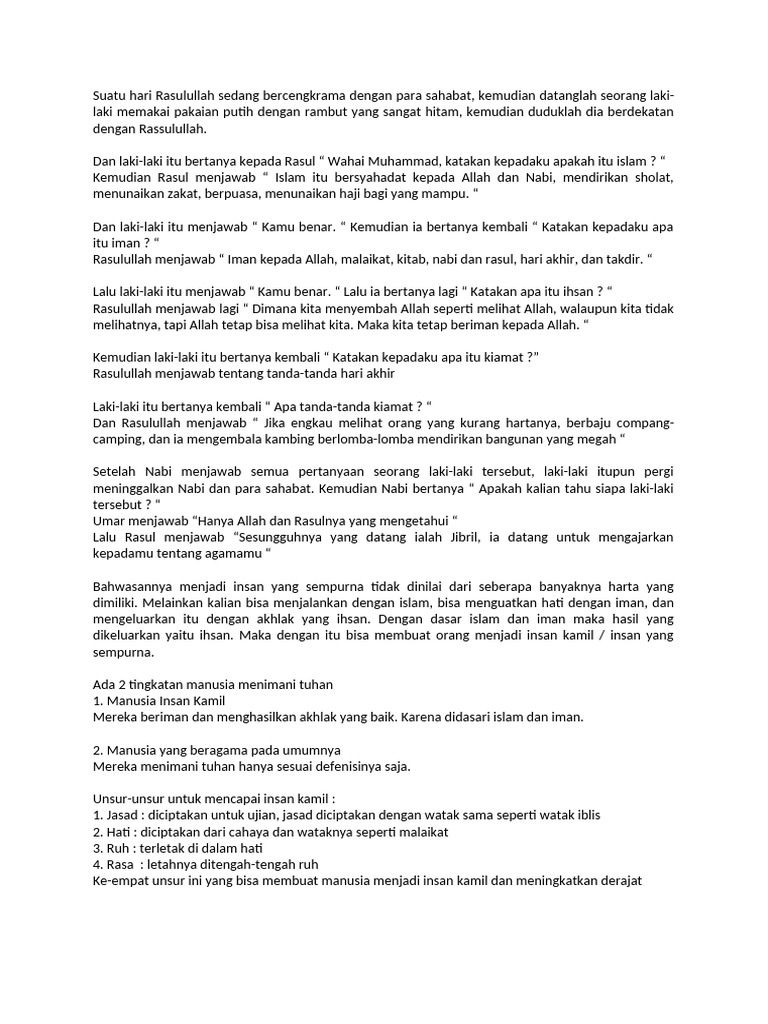 Islam Iman Ihsan | PDF