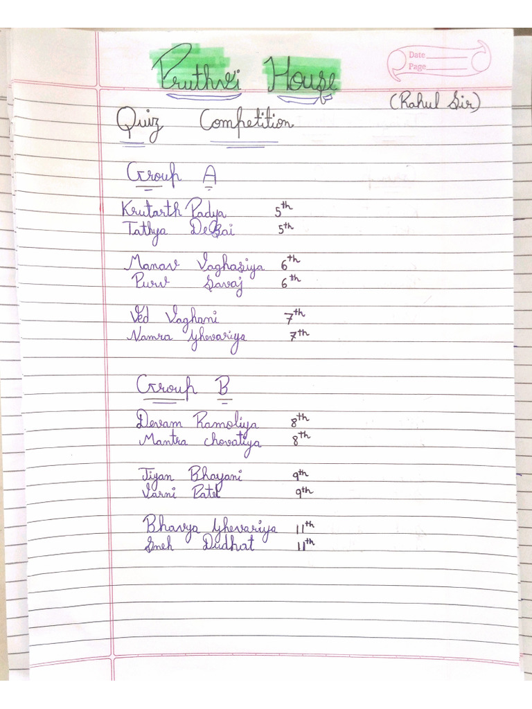 Education Week (Prithvi House) | PDF