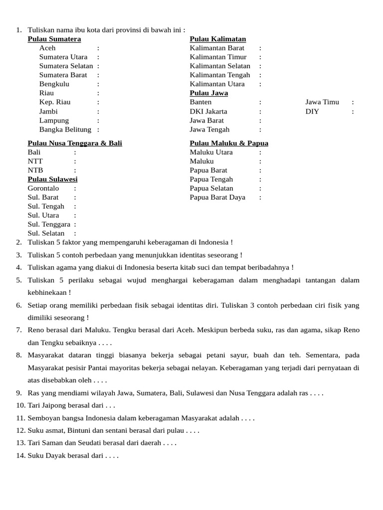 Latihan soal PP KEBERAGAMAN | PDF