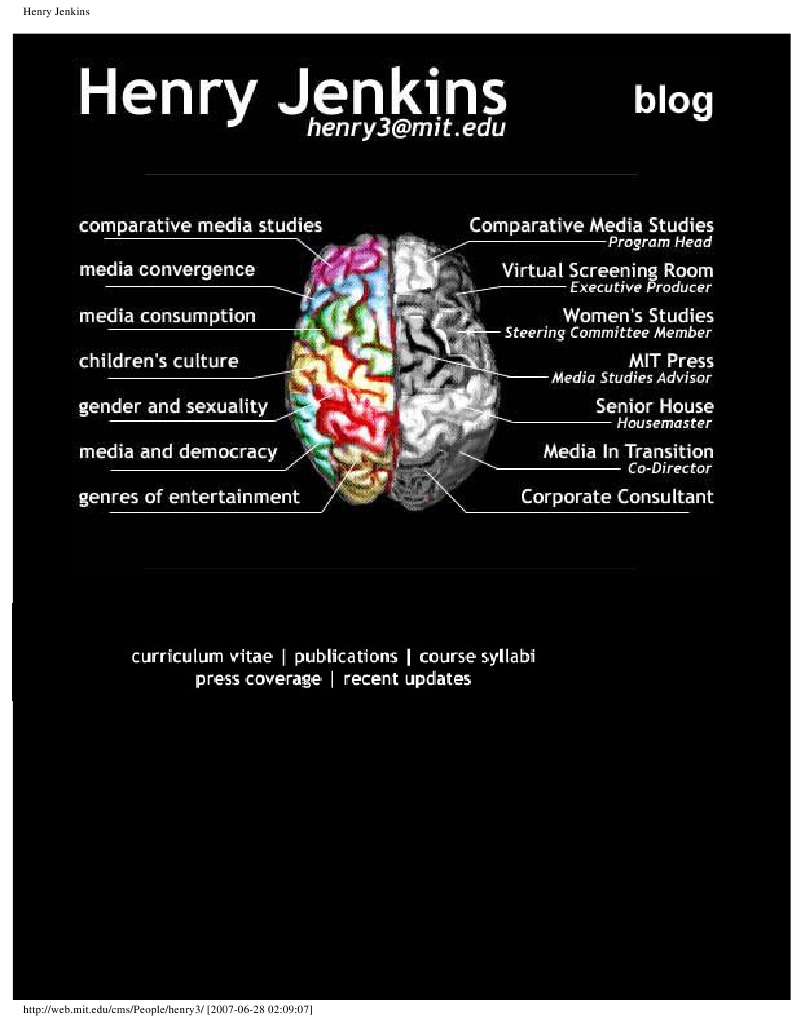 Henry Jenkins Media Studies | Genre | Narrative