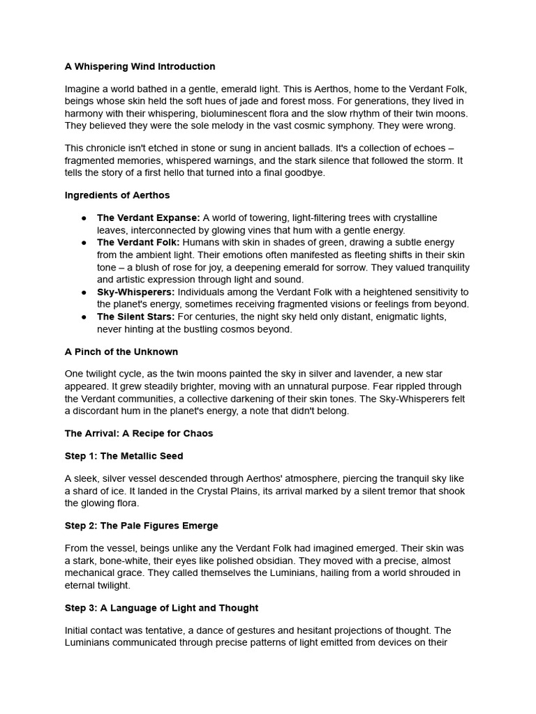 Emerald Echoes - A Tween World Chronicle | PDF