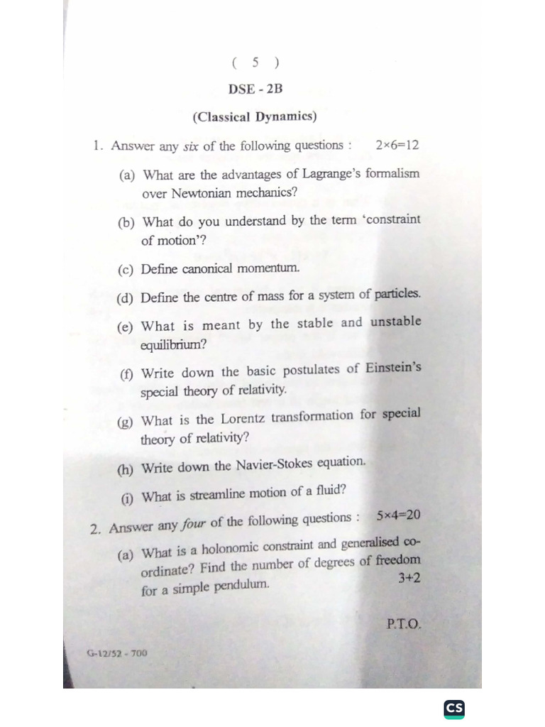 2023 - DSE - 4 B SEM 6 | PDF