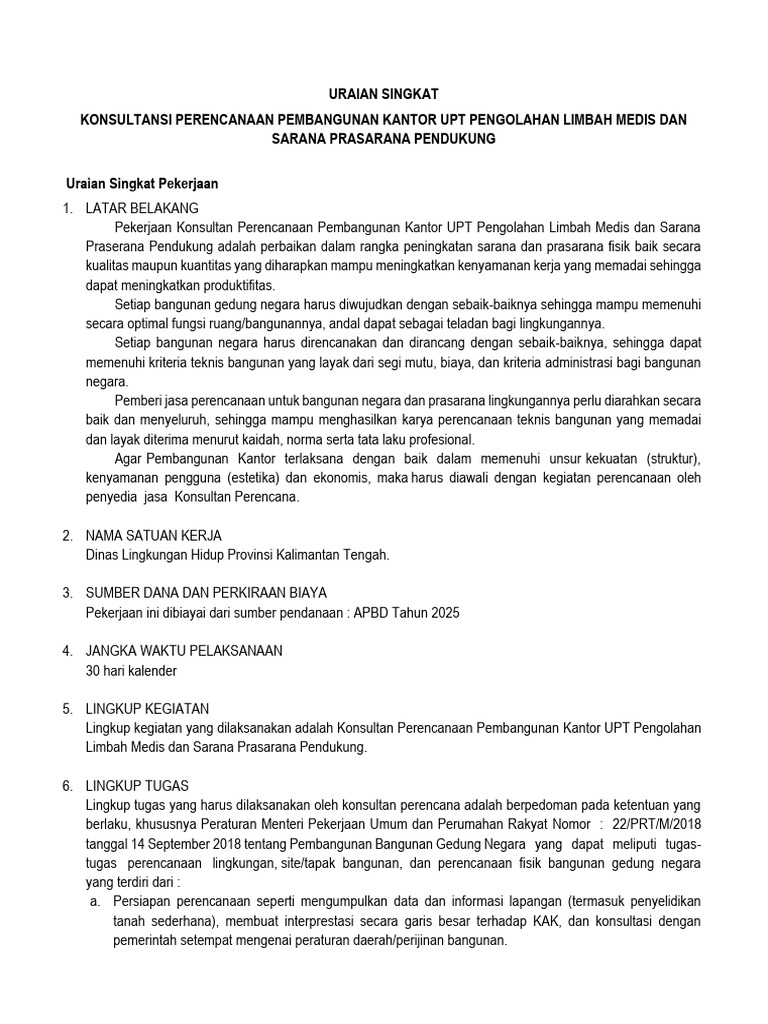 8 +Uraian+Singkat+Pekerjaan | PDF