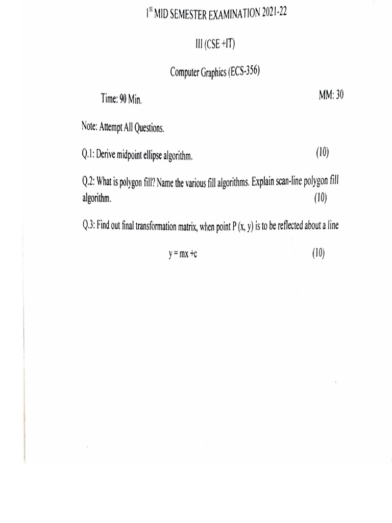 Computer Graphics Paper | PDF