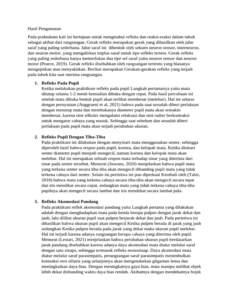 Pembahasan Refleks Tendon | PDF