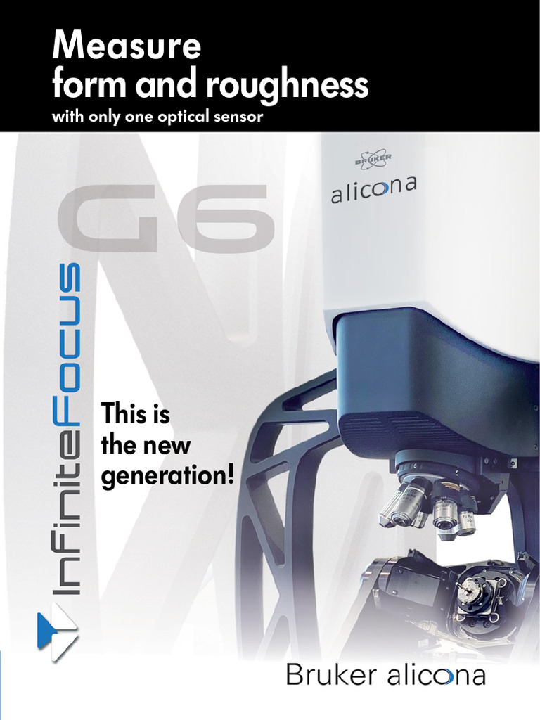 Bruker Alicona - InfiniteFocusG6 - EN | PDF | Surface Roughness | Usability