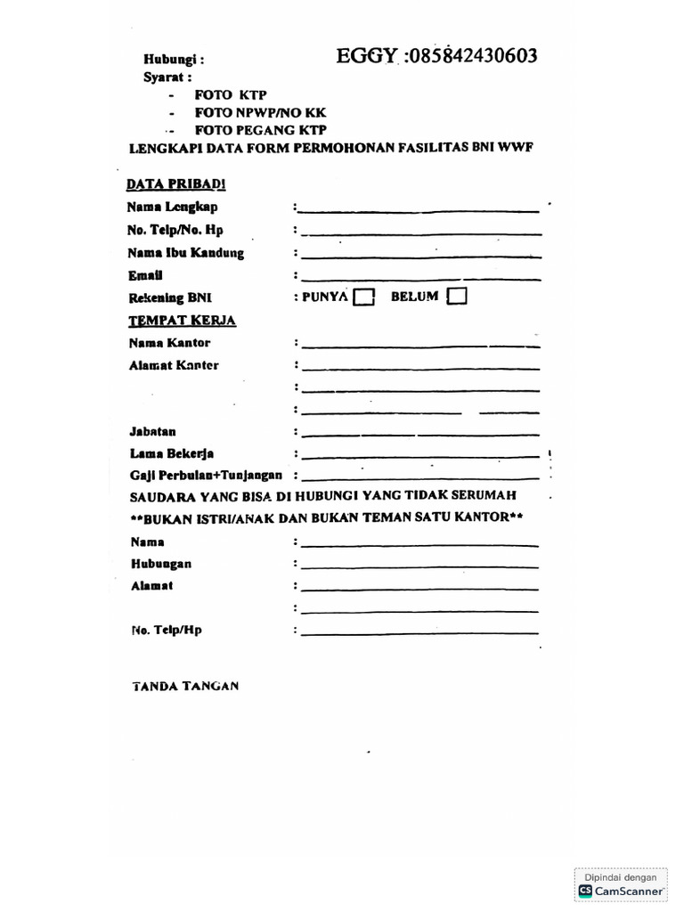 BNI PROGRAM PERDES | PDF