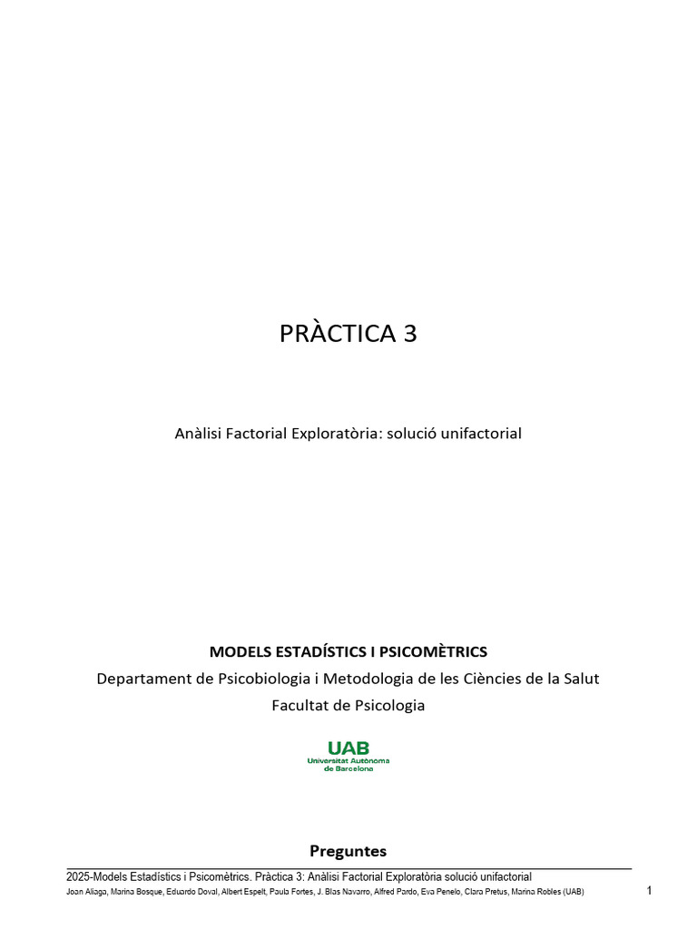 2025 - Practica - 3 - JAMOVI - AFE - IMATGE 1 REPAS | PDF