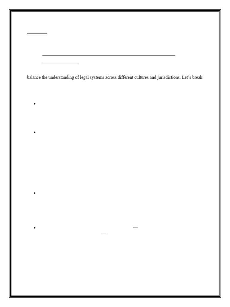 COMPARATIVE LAW After Second Module | PDF | International Law | Precedent