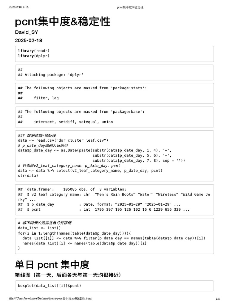 pcnt集中度&稳定性 | PDF