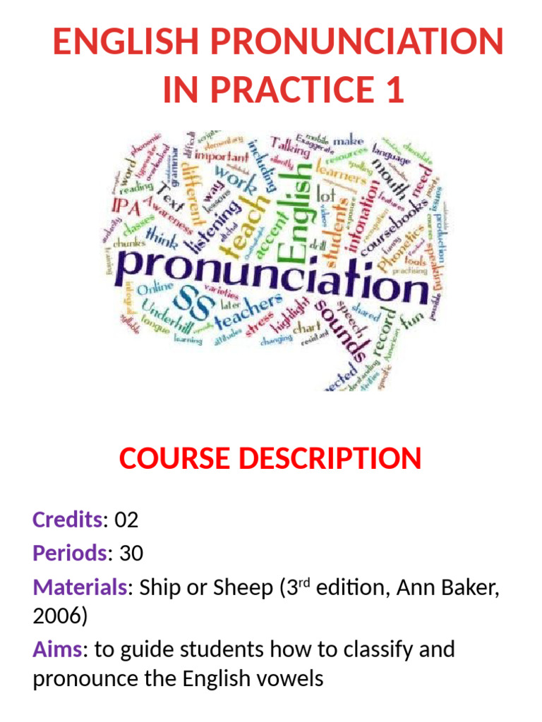 English Vowel Pronunciation Course | PDF | Vowel | Phonetics
