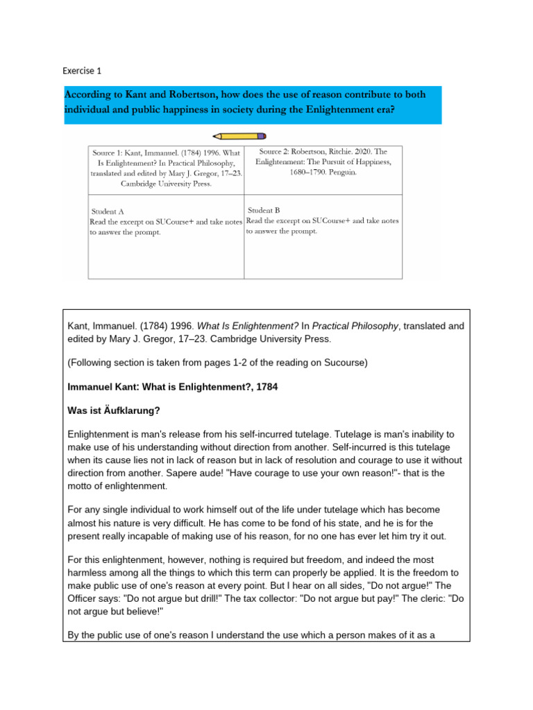 Sps 101 Ds 12 Exercise 1 and 2 | PDF | Happiness | Age Of Enlightenment