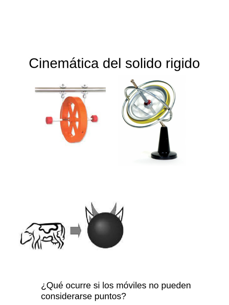 Cinemática Del Sólido Rígido | PDF | Rotación | Velocidad