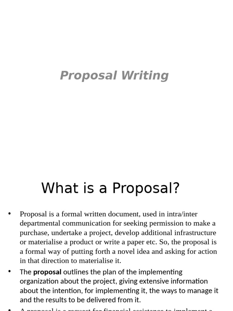 Proposal Writing PPT (REVISED) | PDF | Classroom | Libraries
