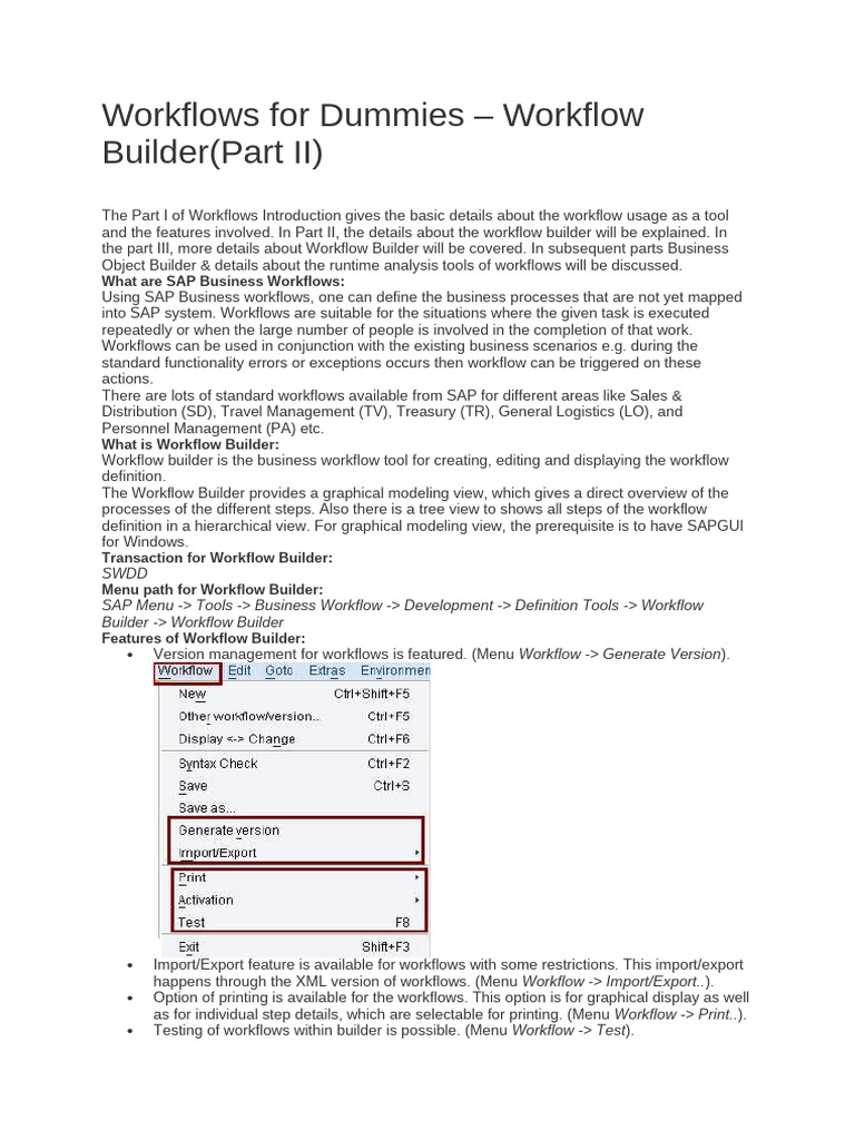 Workflows For Dummies II | PDF | Workflow | Computing