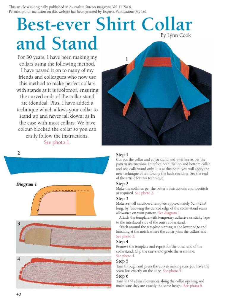 AS-Shirt Collars | PDF | Seam (Sewing) | Clothing