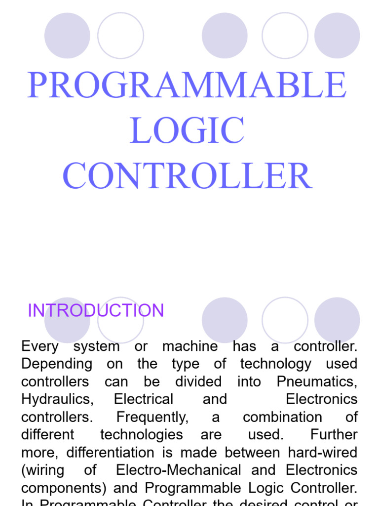 Programmable Logic Controller Pdf Programmable Logic Controller