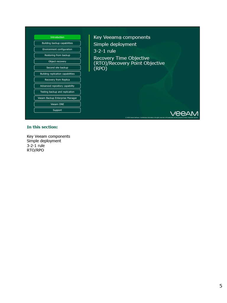 Veeam Backup: RPO, RTO, and 3-2-1 Rule | PDF | Virtual Machine | Backup