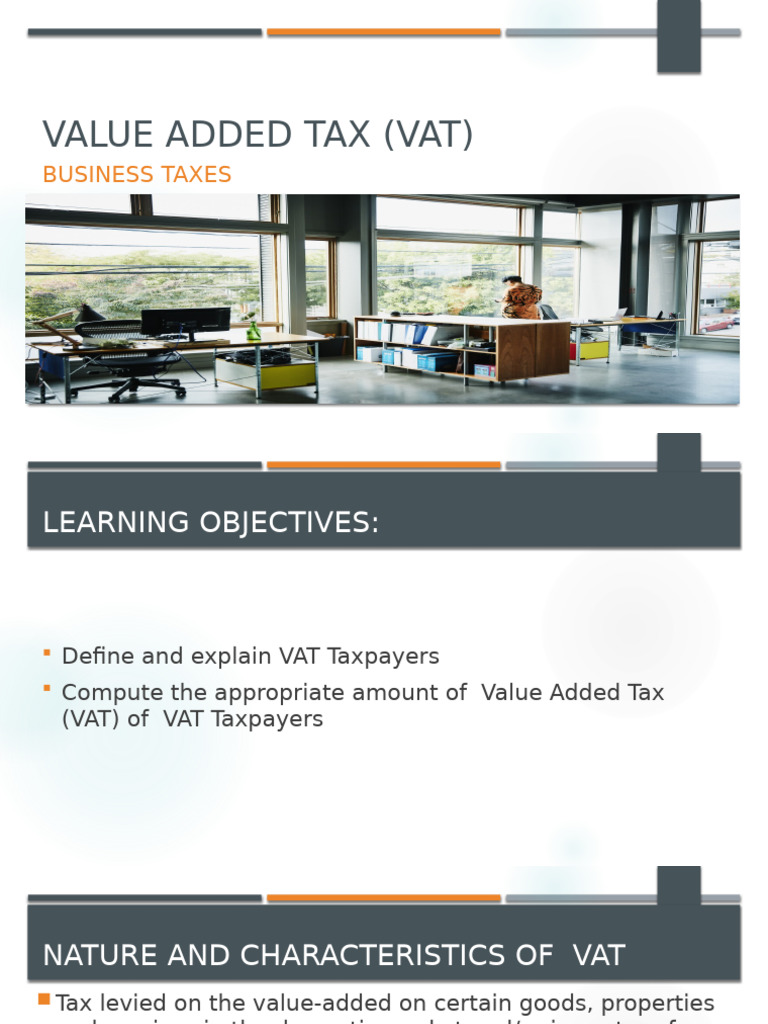 Value Added Tax VAT | PDF | Value Added Tax | Taxes