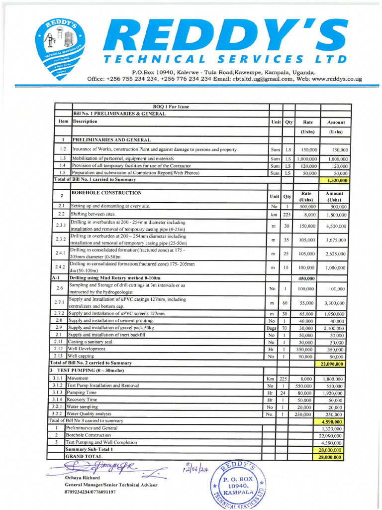 Agreement For Hajji Basaja Balaba | PDF