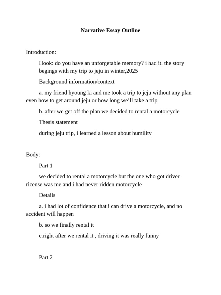 Narrative Outline | PDF