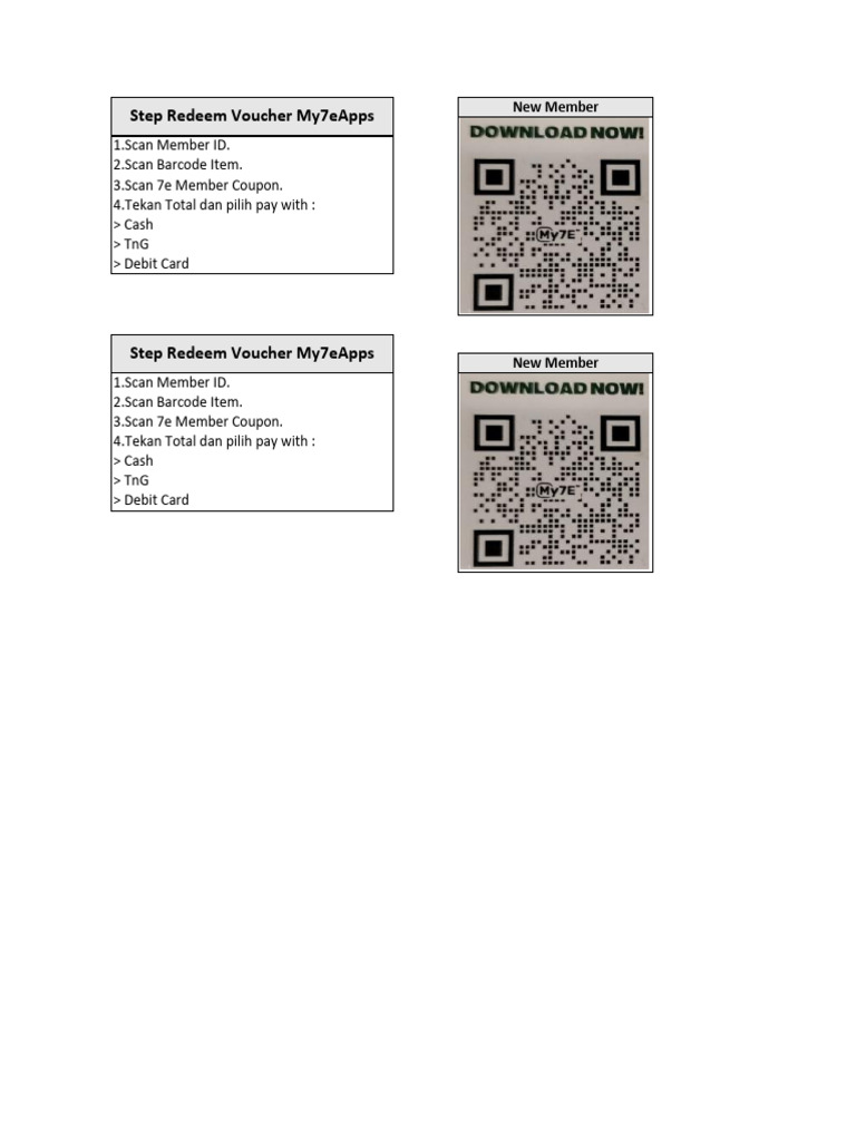 Redeem Voucher & New Member | PDF