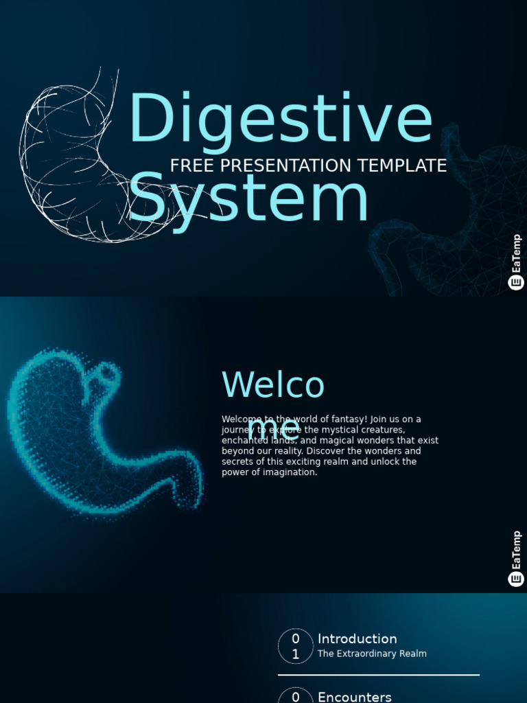 Digestive System PPT Template by EaTemp | PDF | Fantasy | Magician ...