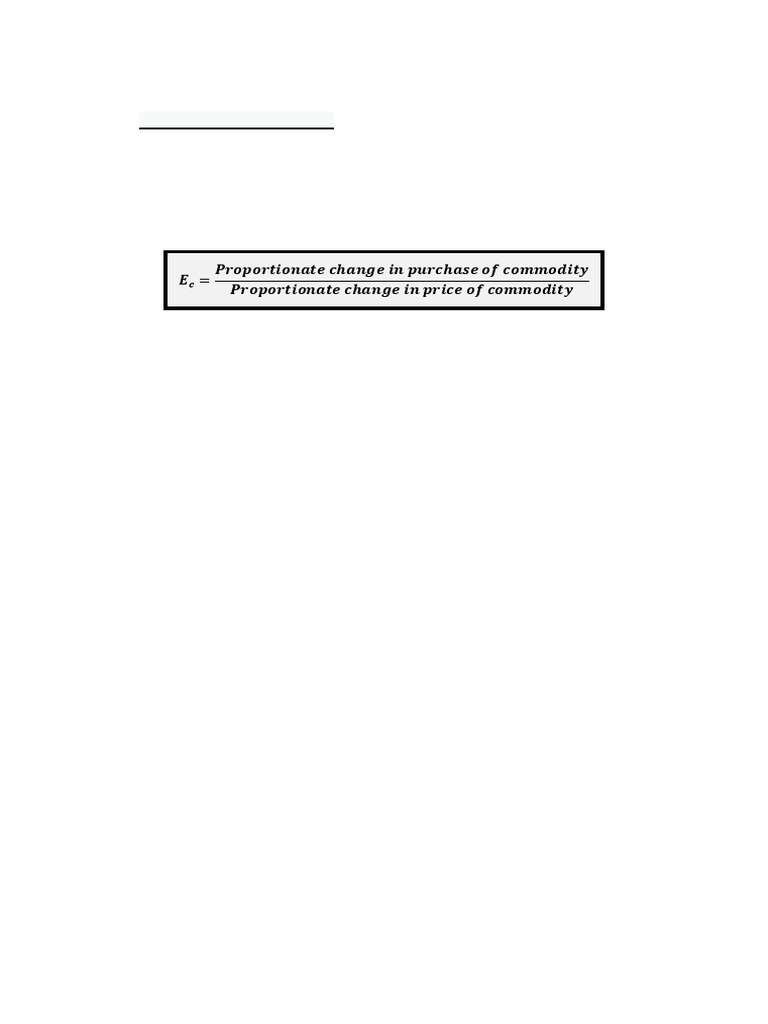 Elasticity of Demand NOTES 9 10 | PDF
