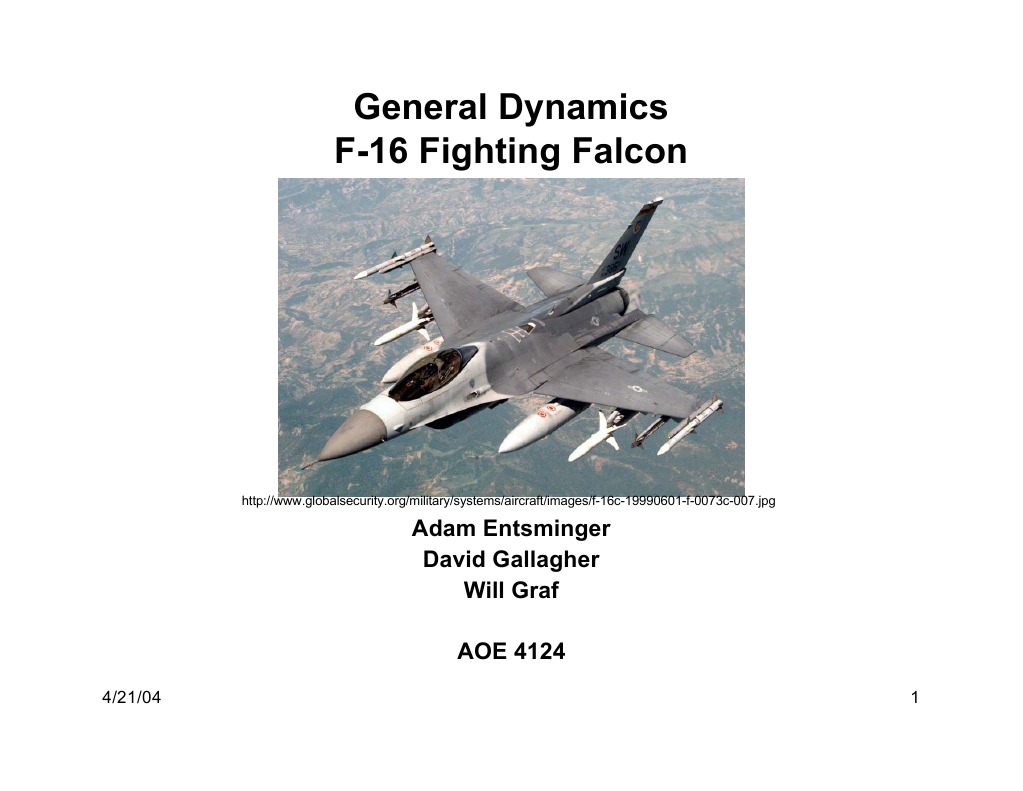 F 16 Performances | PDF